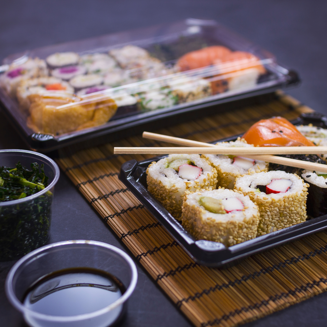 Compostable Fast Food & Sushi Trays | Takeaway Trays | Down2Earth