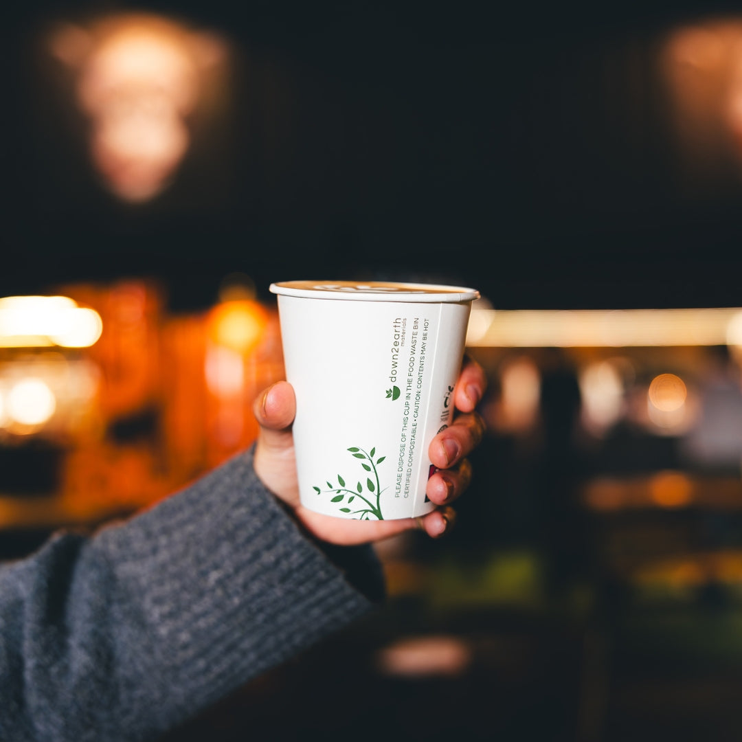 Compostable Single Wall Cup - Pearl White